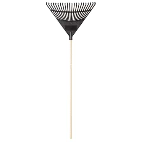 Truper 61 in. 22 Tine Poly Rake Wood Handle - Ace Hardware