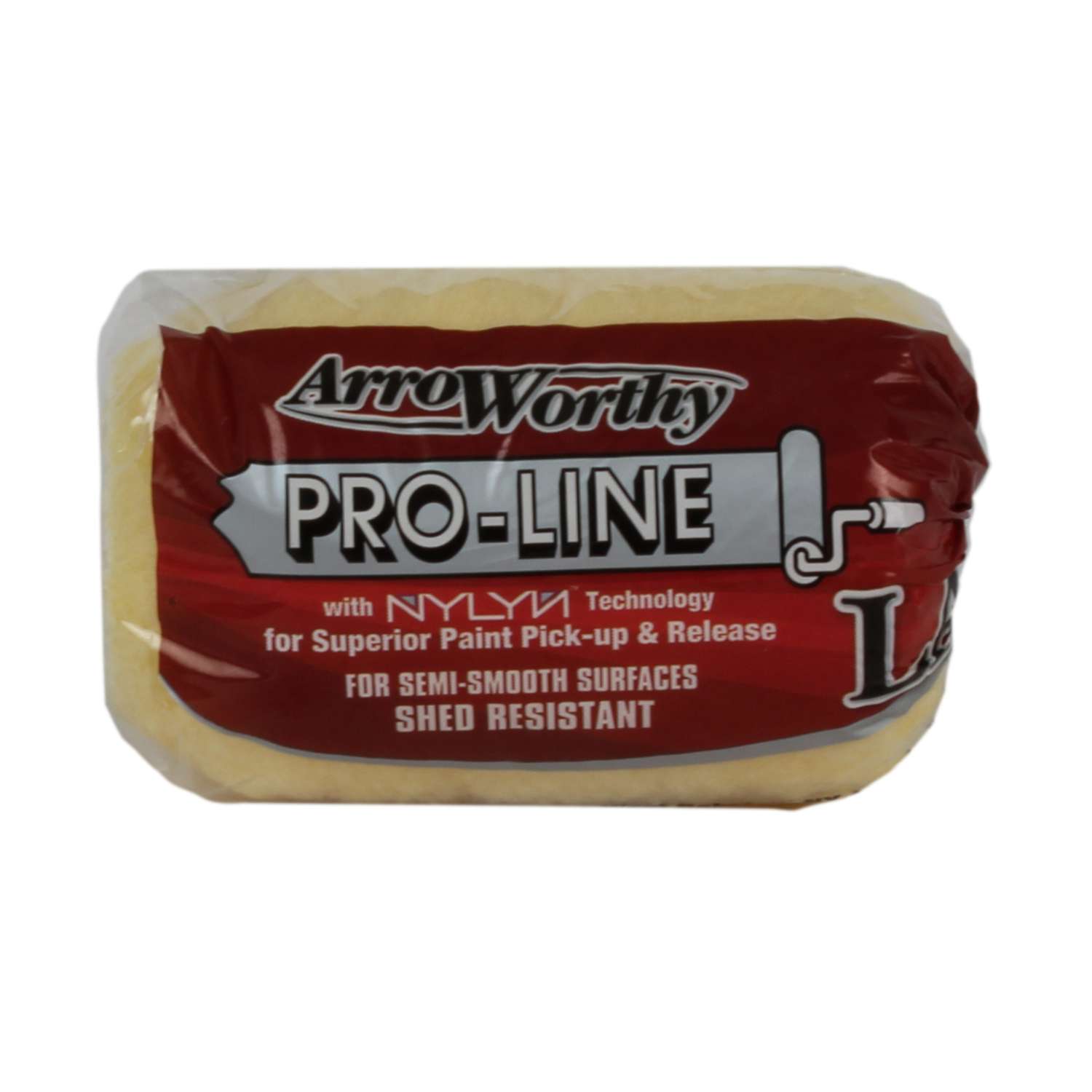 ArroWorthy Pro-Line Polyester 4 in. W X 1/2 in. Paint Roller Cover 1 pk ...