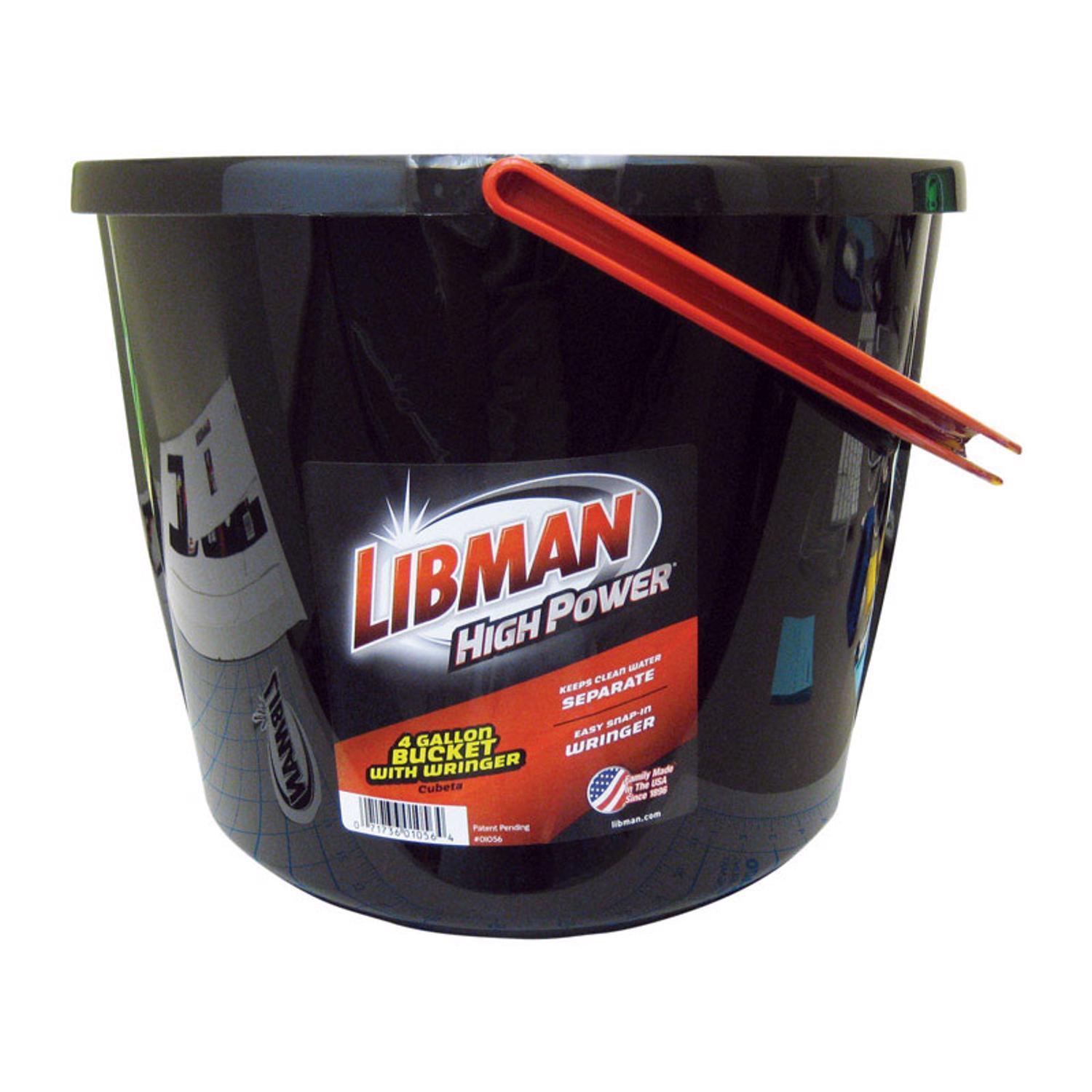 Libman High Power Dual Compartment 4 gal Bucket Black/Red - Ace Hardware