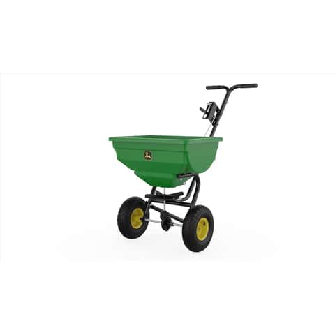 John Deere 10 ft. W Broadcast Push Lawn Spreader For Fertilizer/Ice ...