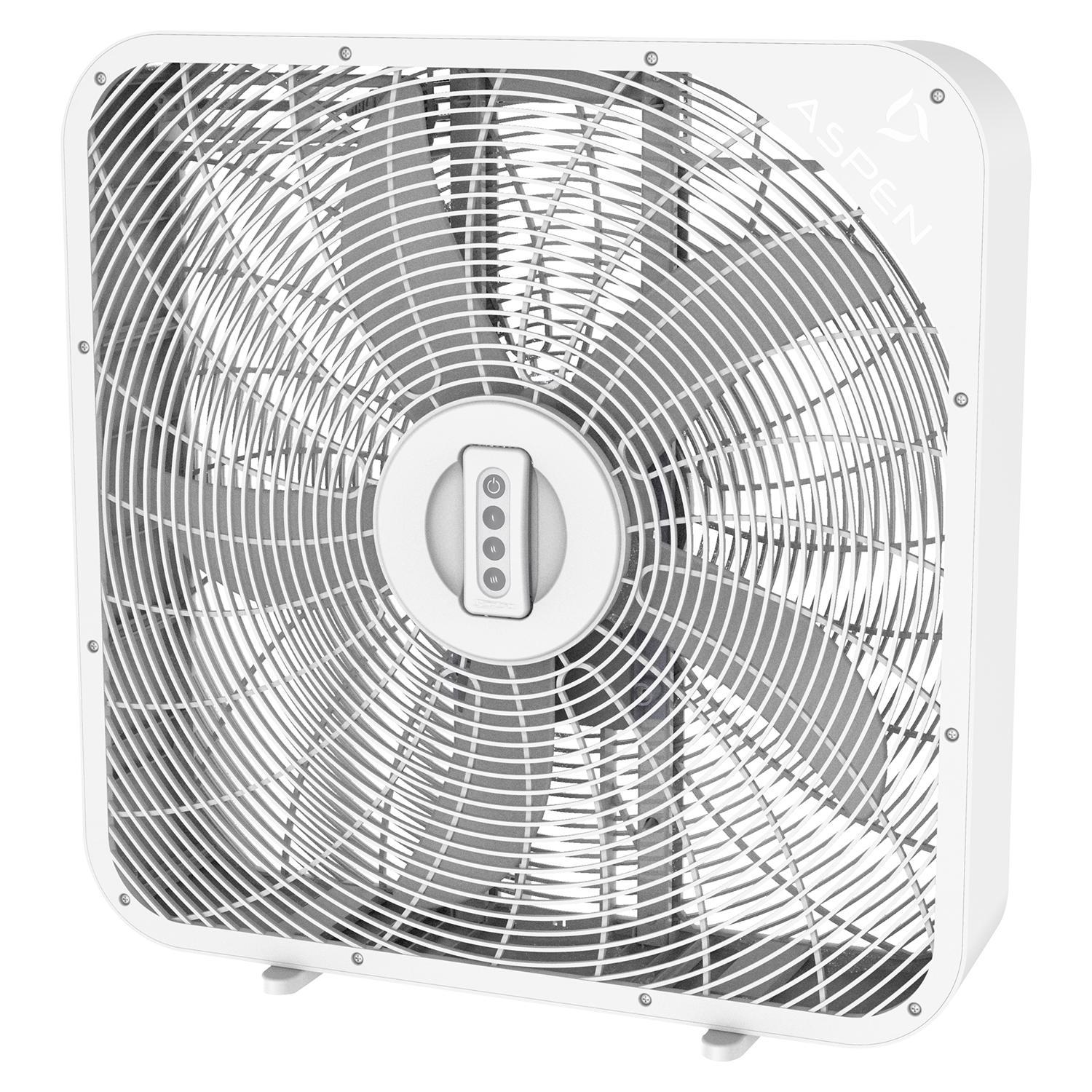 Aspen 21.2 in. H 3 speed Box Fan Remote Control – Sansujyuku