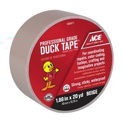 Ace 1.88 in. W X 20 yd L Beige Solid Duct Tape - Ace Hardware