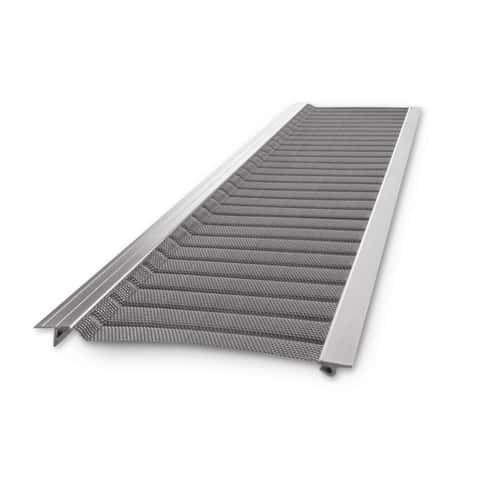 United Gutter Guard Gutterglove 5 in. W X 30 ft. L Silver Stainless ...