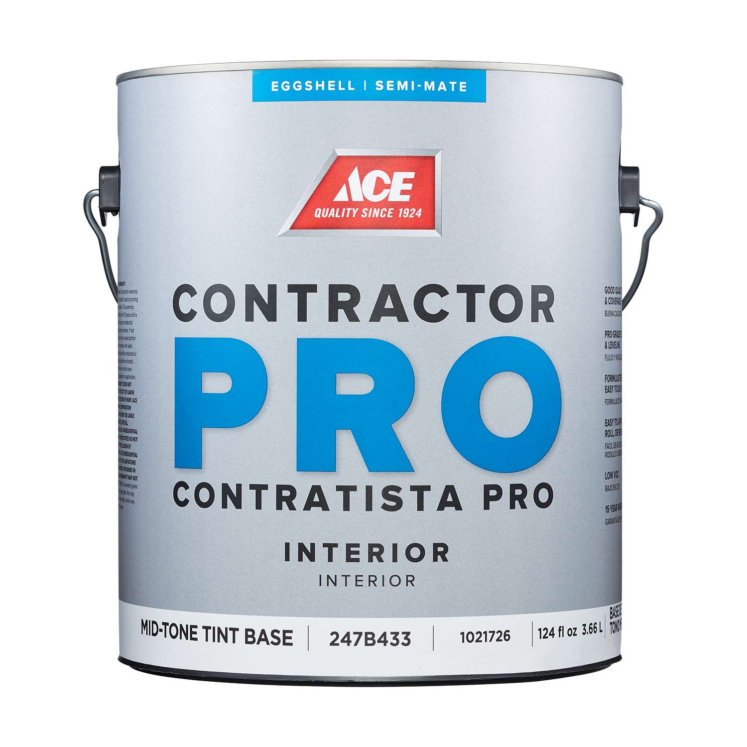 C+K Contractor Pro Eggshell Tint Base Mid-Tone Base Paint Interior 1 ...
