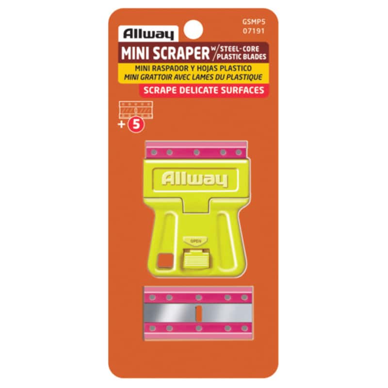 Allway 1.5 in. W Plastic Single-Edge Glass Scraper - Ace Hardware