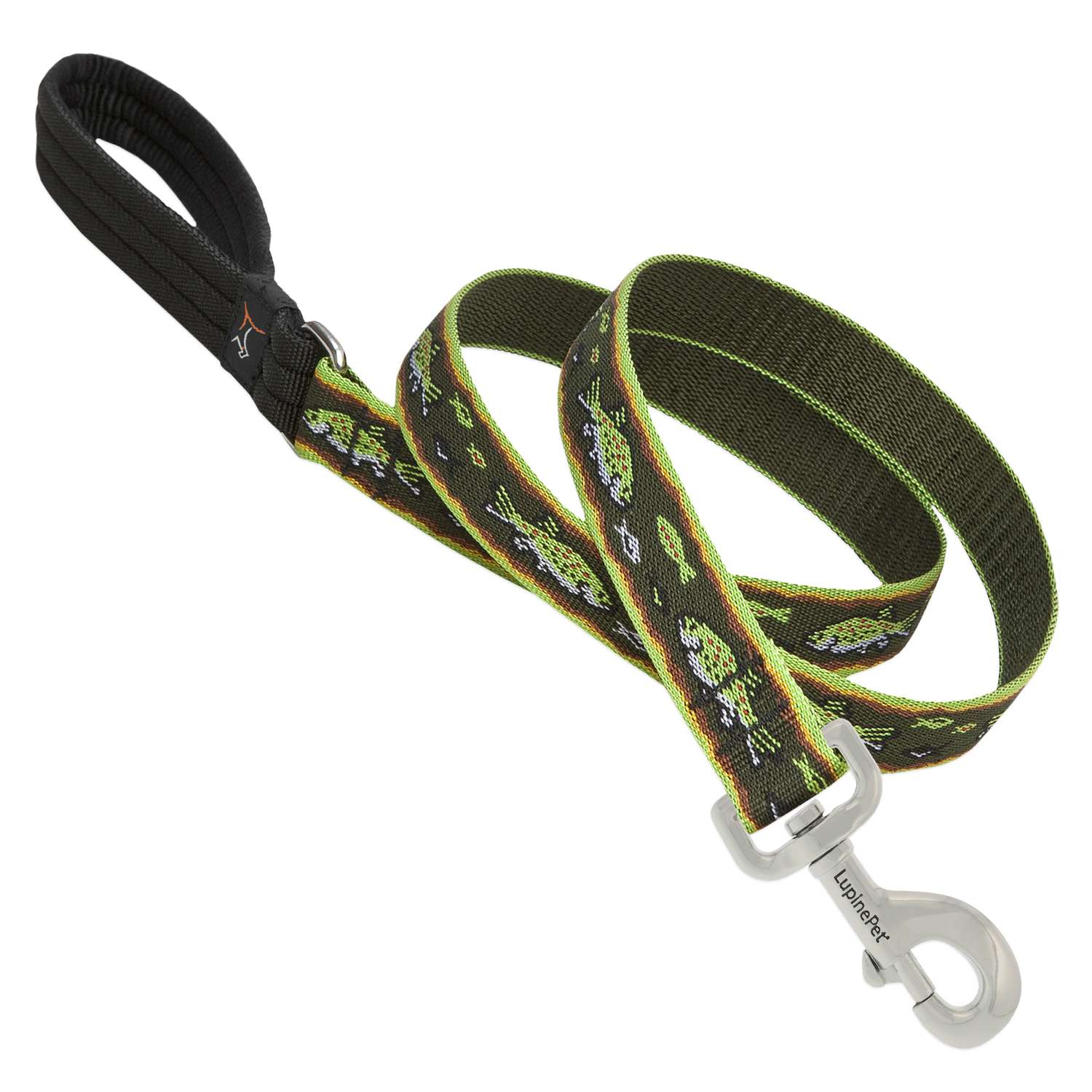 LupinePet Original Designs Multicolor Brook Trout Nylon Dog Leash - Ace ...