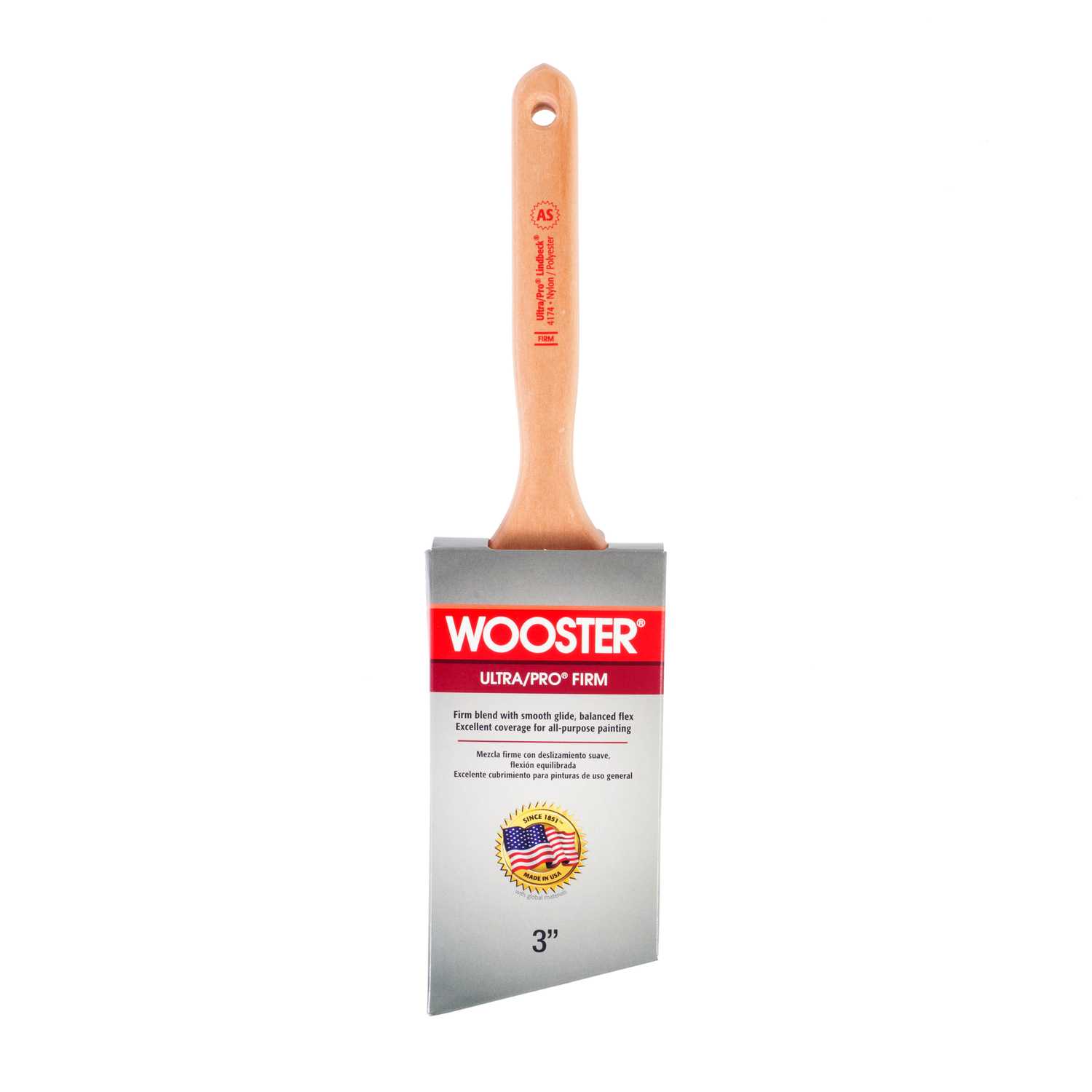 Wooster Ultra Pro 3 in. W Angle Nylon Polyester Paint Brush - Ace Hardware