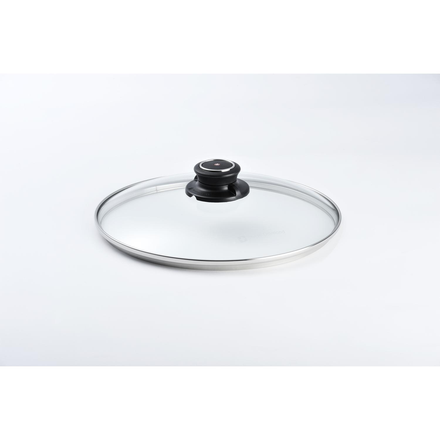 Swiss Diamond Glass/Stainless Steel Lid 9.5 in. Clear - Sansujyuku