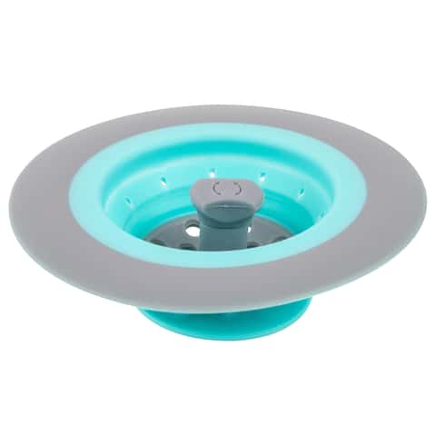 Core Kitchen Matte Silicone Sink Strainer With Stopper - Ace Hardware