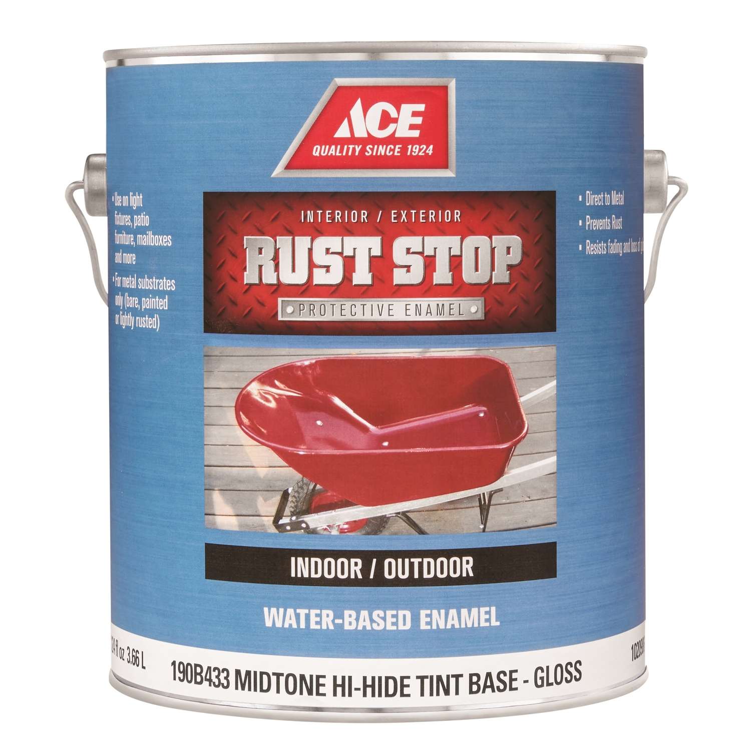 Ace Rust Stop Indoor and Outdoor Gloss Midtone Base Water-Based Enamel ...