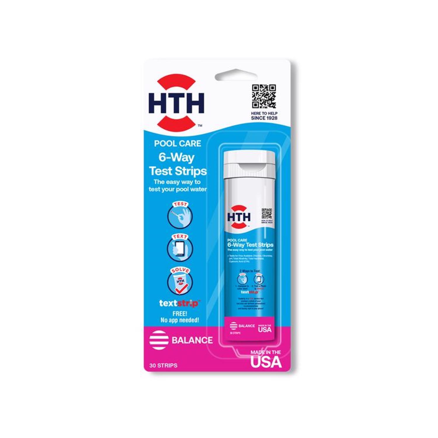 HTH Pool Care Strips 6-Way Test Strips 1 bottle Mfr# 1276 - Ace Hardware