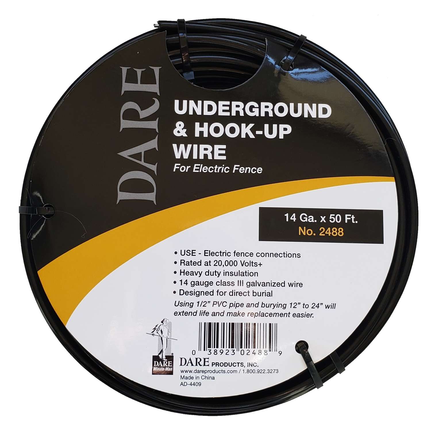 Dare 2000 V Underground and Hook-Up Wire Black - Ace Hardware