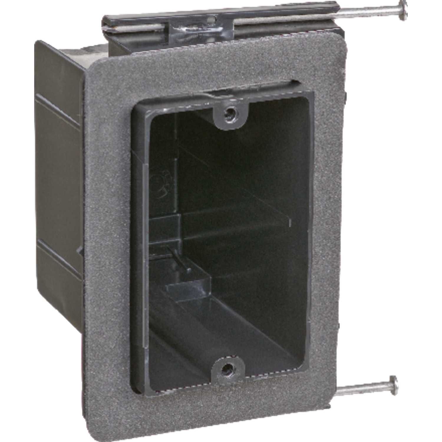 Carlon 3-5/8 in. Rectangle Plastic 1 gang Electrical Box Black - Ace ...