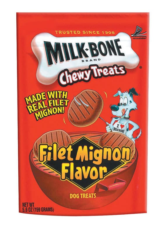 Milk Bone Chewy Treats Filet Mignon Flavor Biscuit For Dogs 5.6 oz 1 pk ...