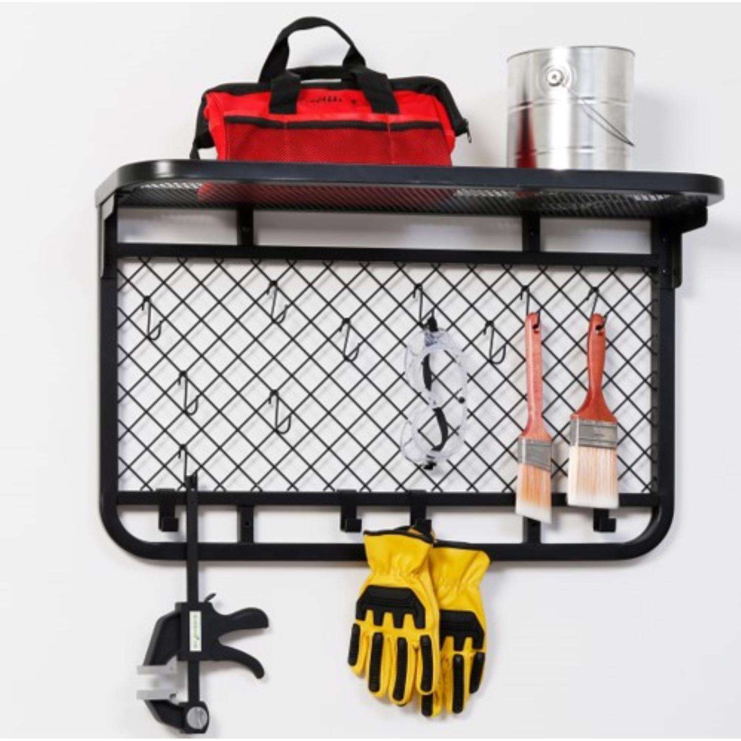 Honey Can Do Garage 20 in. H X 3 in. W X 30 in. D Steel Shelf Rack ...