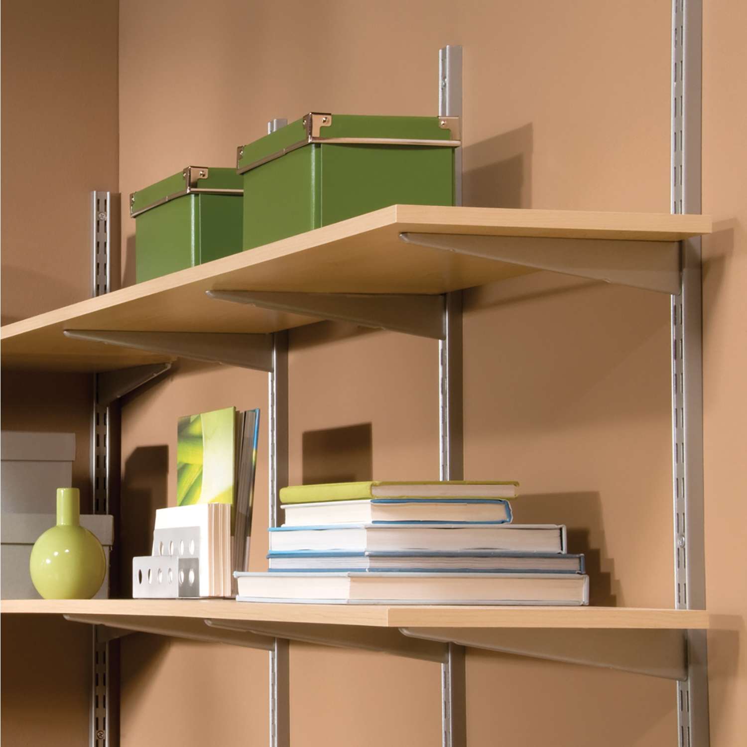 Knape & Vogt Silver Steel Shelf Standard 39 in. L - Ace Hardware