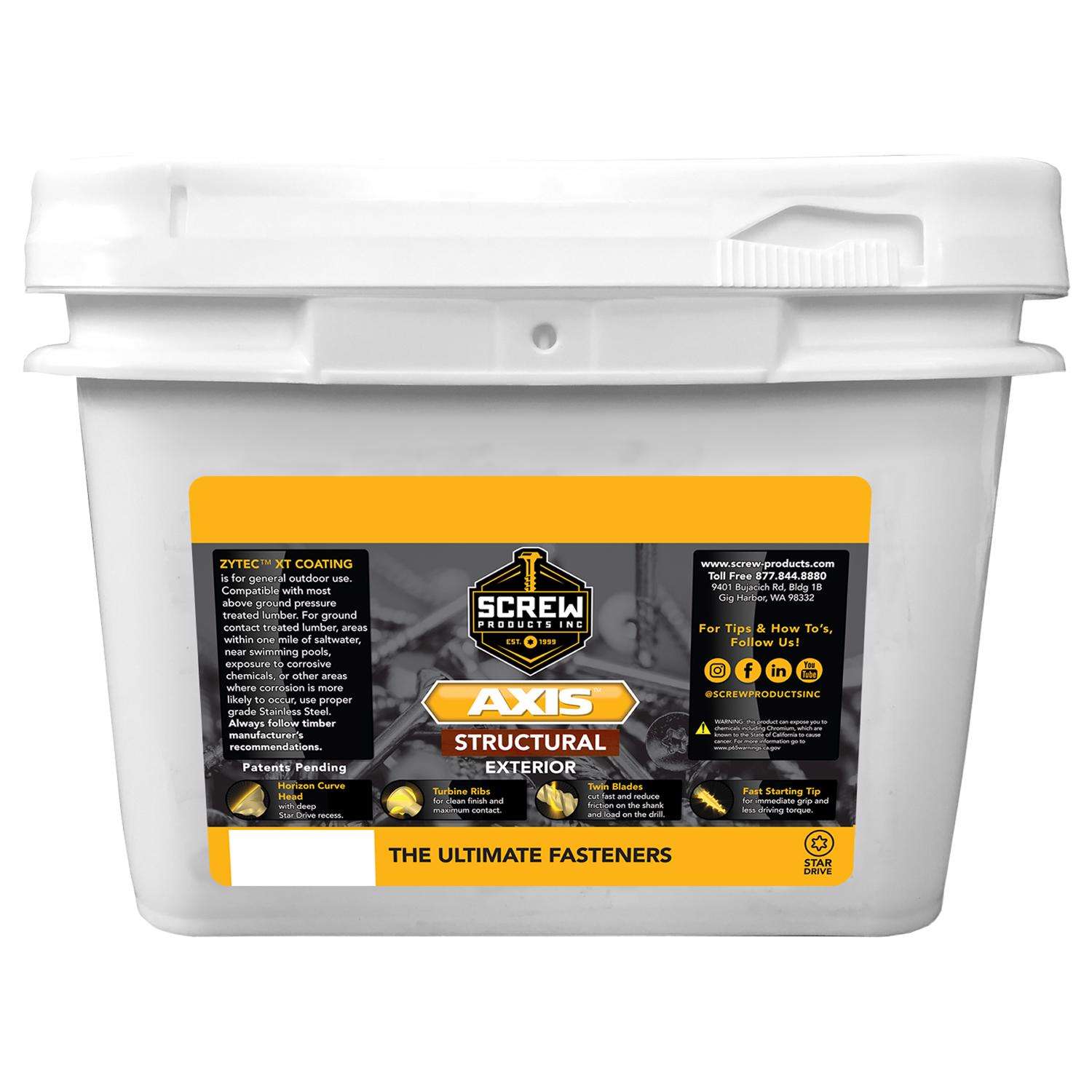 Screw Products AXIS No. 10 X 3 in. L Star Horizon Curve Head Structural ...