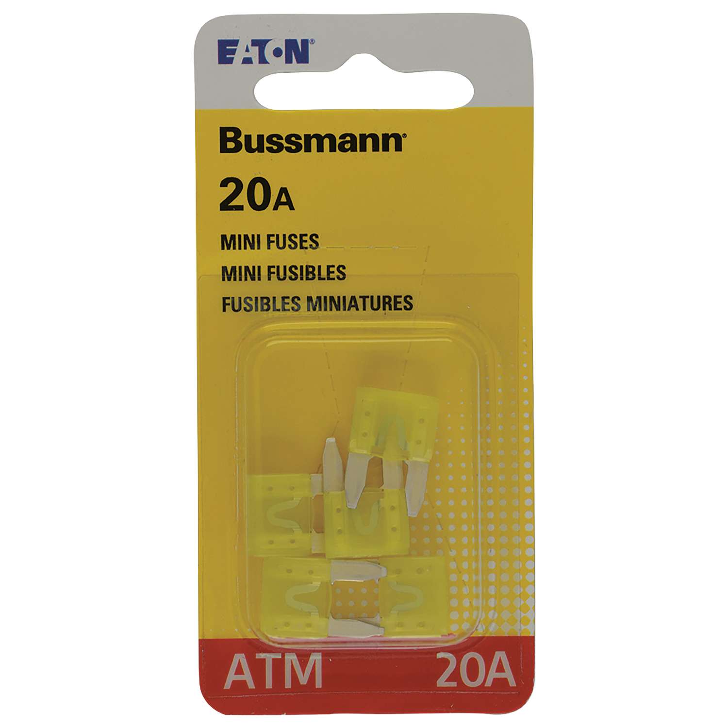 Bussmann 20 amps ATM Yellow Blade Fuse 5 pk - Ace Hardware