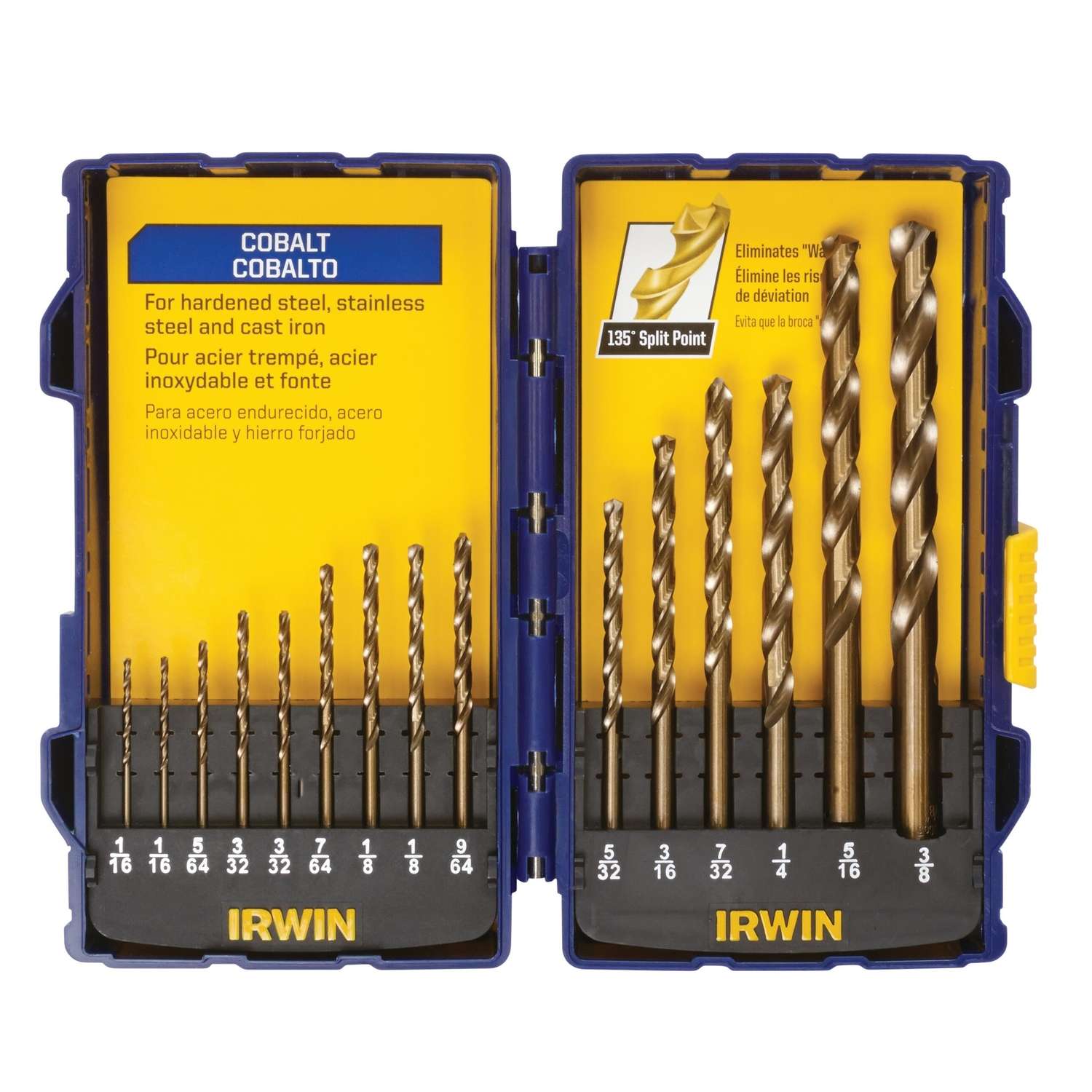 Irwin Cobalt Steel Drill Bit Set 15 pc - Ace Hardware