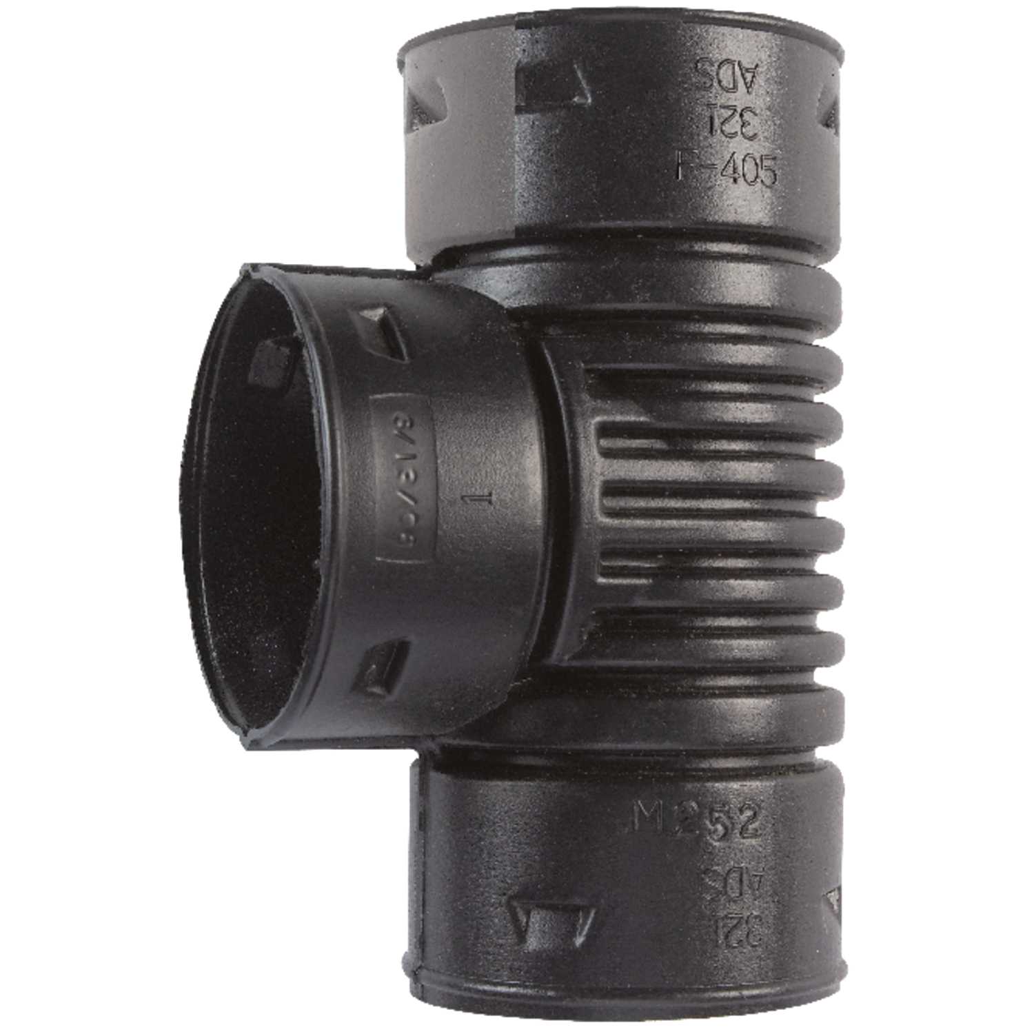 ADS 3 in. Snap x 3 in. Dia. Snap Polyethylene Tee - Ace Hardware