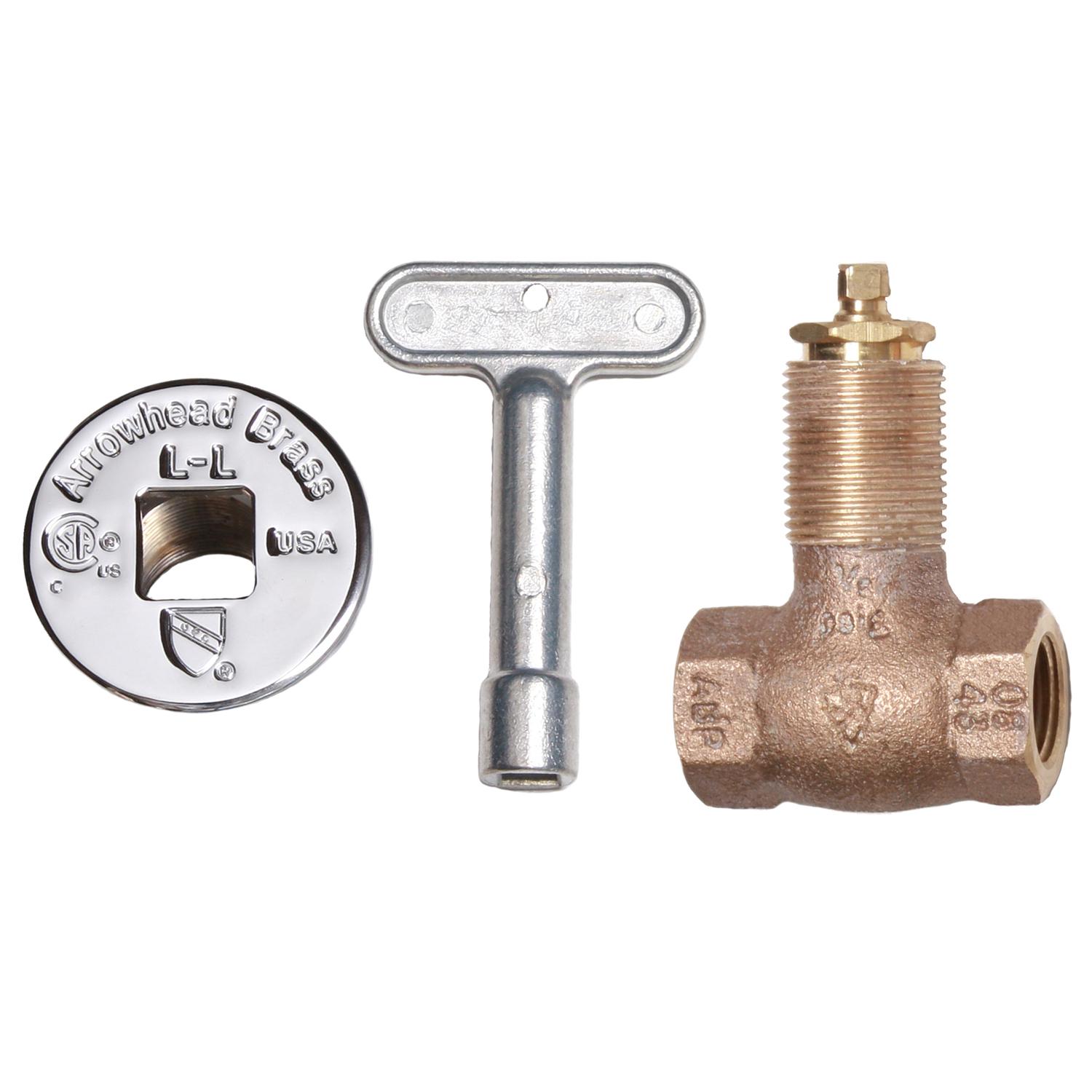 Arrowhead Brass 1/2 in. Brass Straight Log Lighter Valve Kit - Sansujyuku