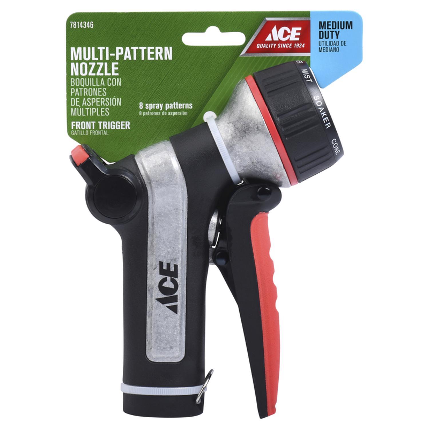 Ace 8 Pattern Metal Heavy-Duty Hose Nozzle Mfr# XT301-A - Ace Hardware