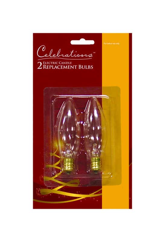 Celebrations Incandescent C7 Clear/Warm White 2 ct Replacement ...