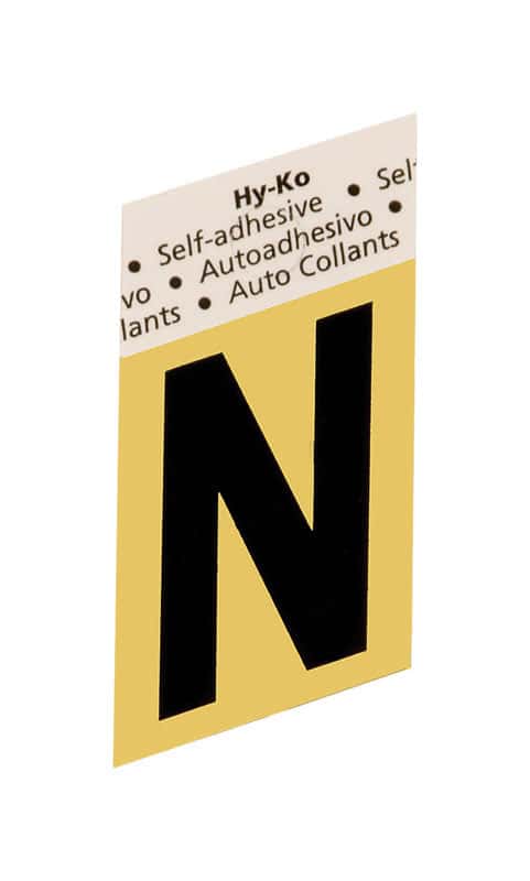 Hy-Ko 1-1/2 in. Black Aluminum Self-Adhesive Letter No 1 pc - Ace Hardware