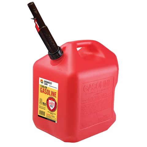 Midwest Can Quick Flow Spout Plastic Gas Can 5 gal Mfr# 5610 - Ace Hardware