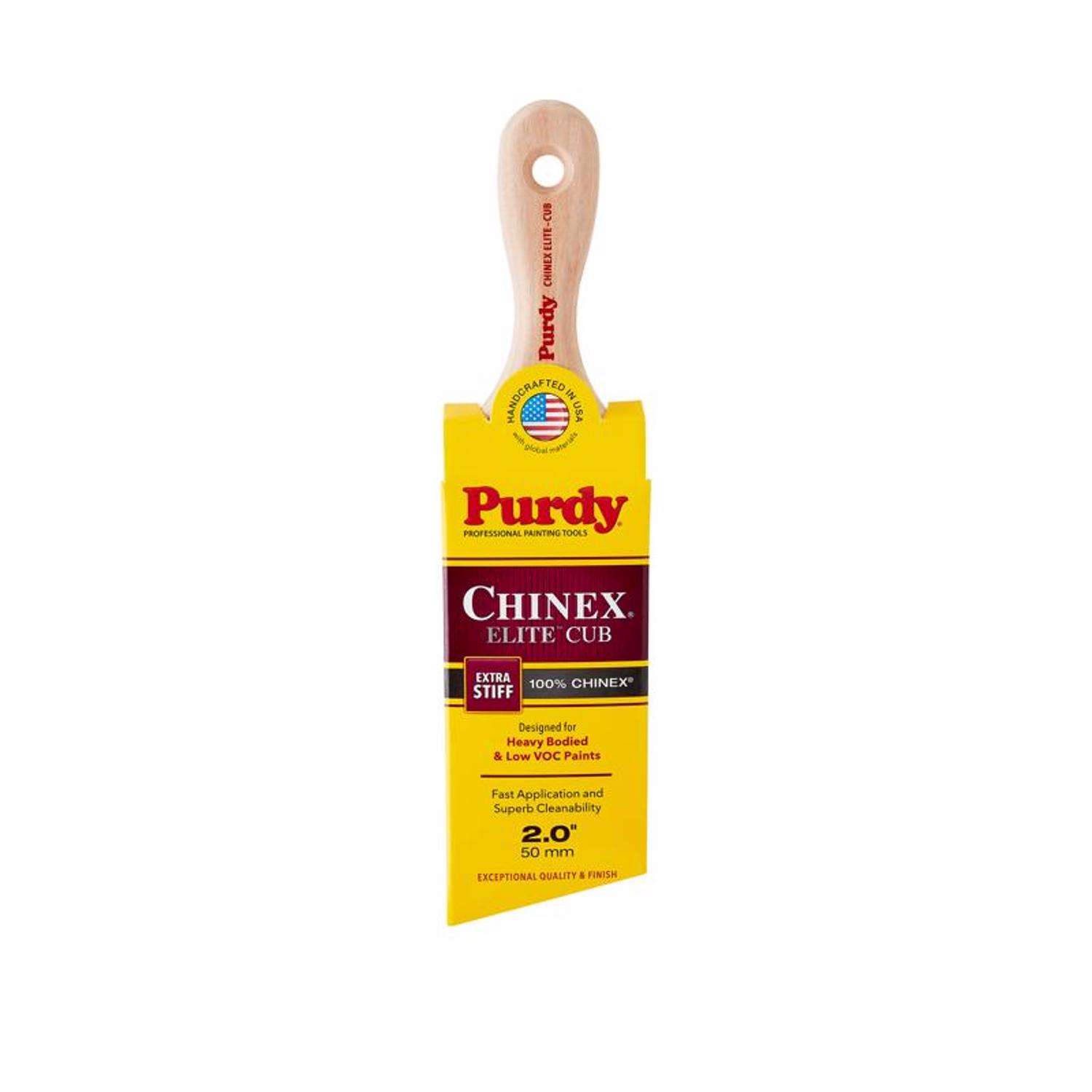 Purdy Chinex Elite Cub 2 in. Extra Stiff Angle Trim Paint Brush - Ace ...