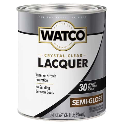 Watco Semi Gloss Crystal Clear Oil Based Wood Finish Lacquer 1 Qt Ace