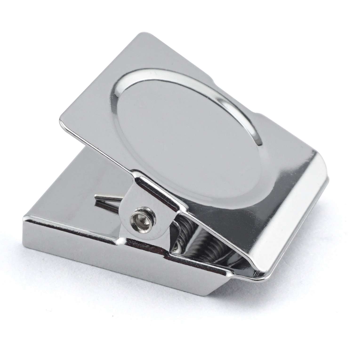 Magnet Source 1.125 in. L X 1.375 in. W Silver Square Magnetic Clips 5 ...