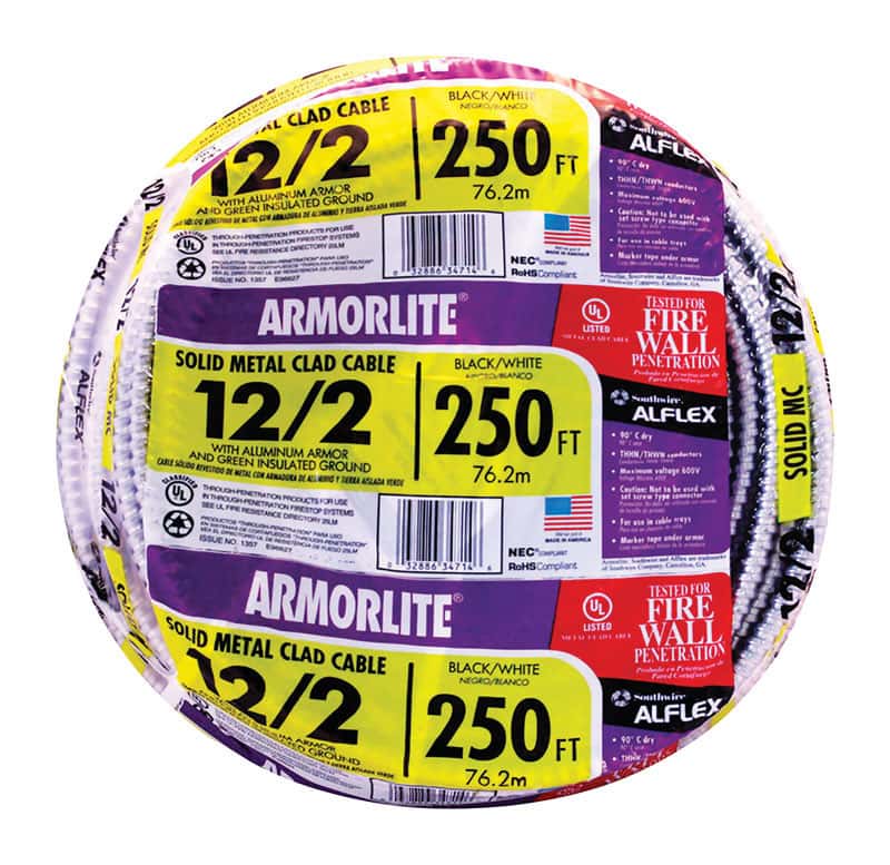 Southwire Armorlite 250 ft. 12/2 Solid THHN Metal Clad Cable - Ace Hardware