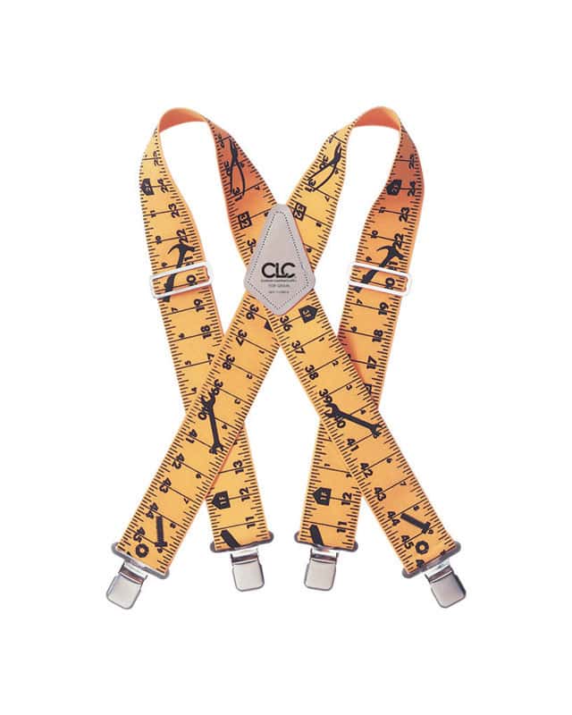 CLC 4 in. L X 2 in. W Nylon Ruler Suspenders Yellow 1 pair - Ace Hardware