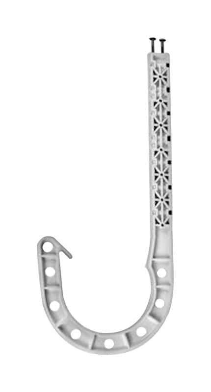 Oatey 4 in. to 7-1/2 in. in. 7 ft. White ABS DWV J-Hook - Ace Hardware