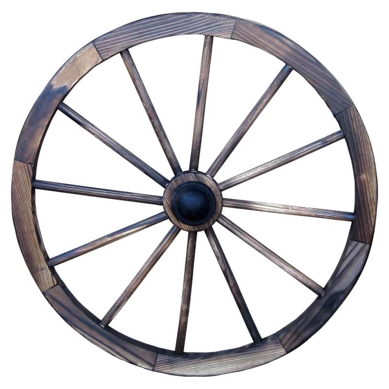Leigh Country Brown Wood 30 in. H Decorative Wagon Wheel - Ace Hardware