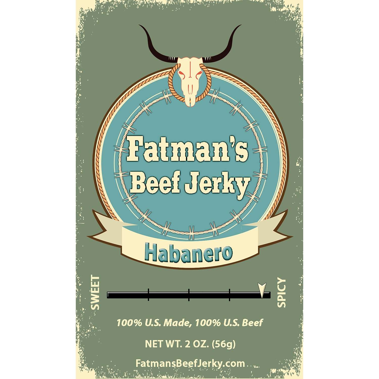 Fatmans Beef Jerky Habanero Beef Jerky 2 oz Packet - Ace Hardware