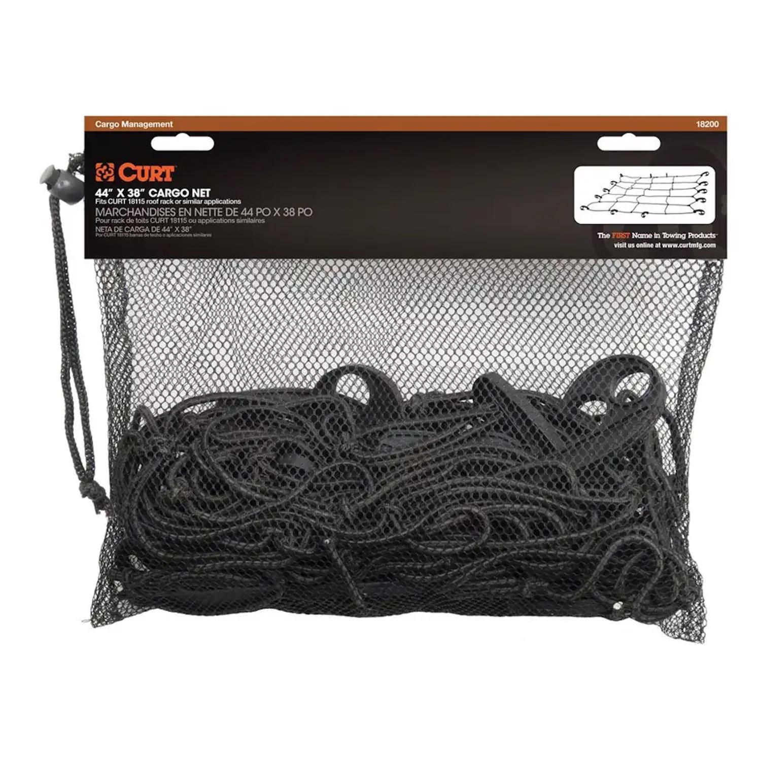 Curt Black Adjustable Cargo Net 44 in. L 1 pk - Ace Hardware