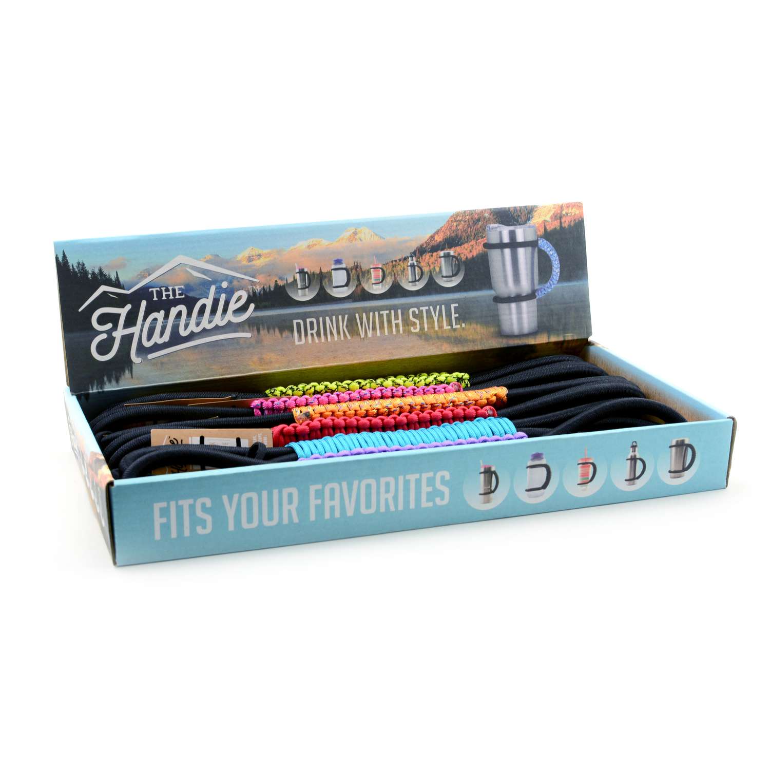 The Handie Flexible Mug Handle Mug/Bottle Handle Bungee cord and ...