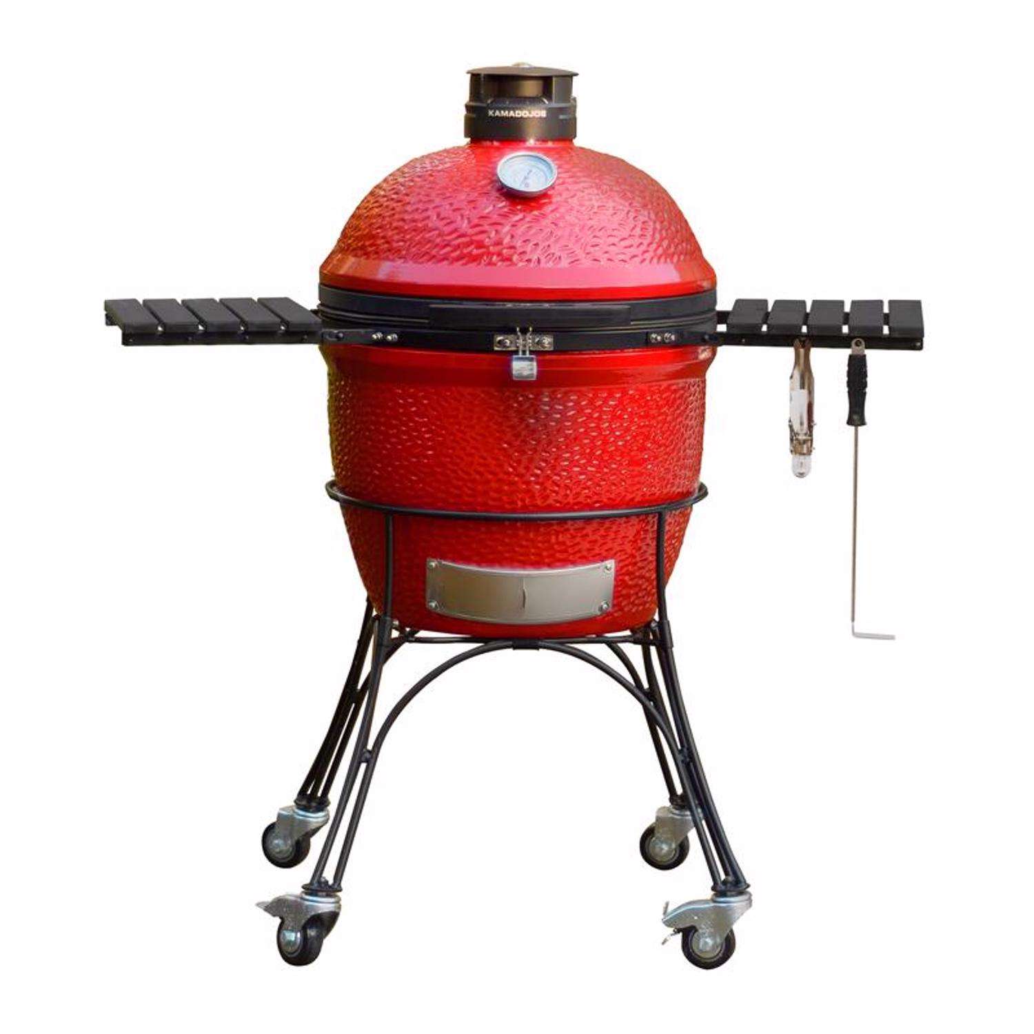Kamado Joe 18 in. Classic Joe II Charcoal Kamado Grill and Smoker Red ...