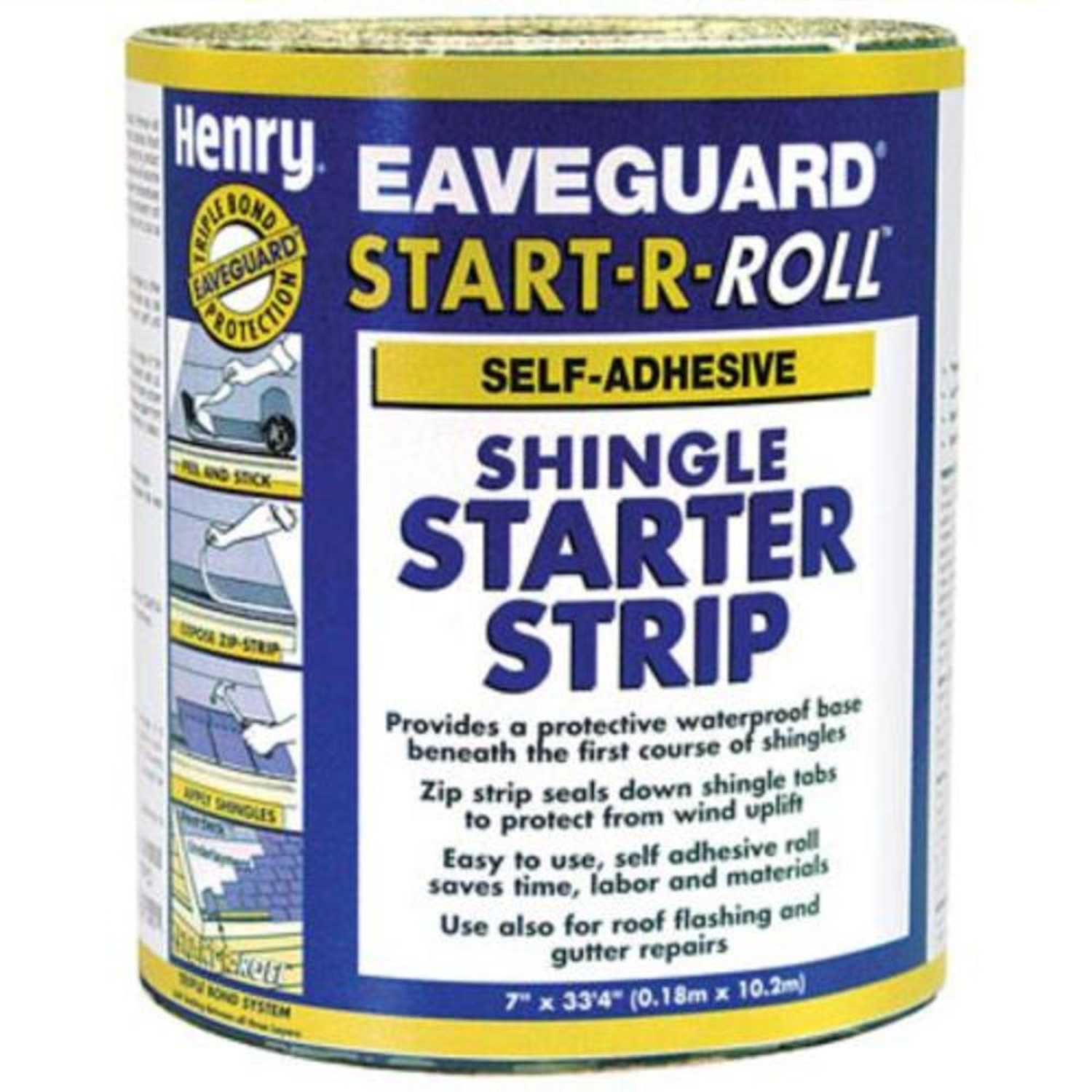 Henry Start-R-Roll 7 in. W x 33.4 ft. L Asphalt Shingle Starter Strip ...