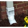 Amerimax FlexGrate 4.625 in. W X 4.625 in. L White Vinyl Downspout ...