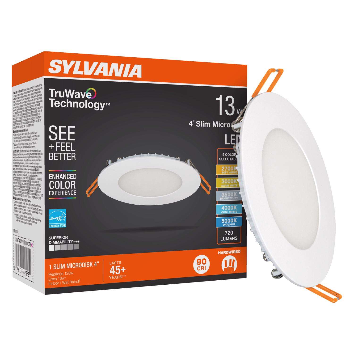 Sylvania TruWave White LED Canless Recessed Downlight 13 W - Ace Hardware