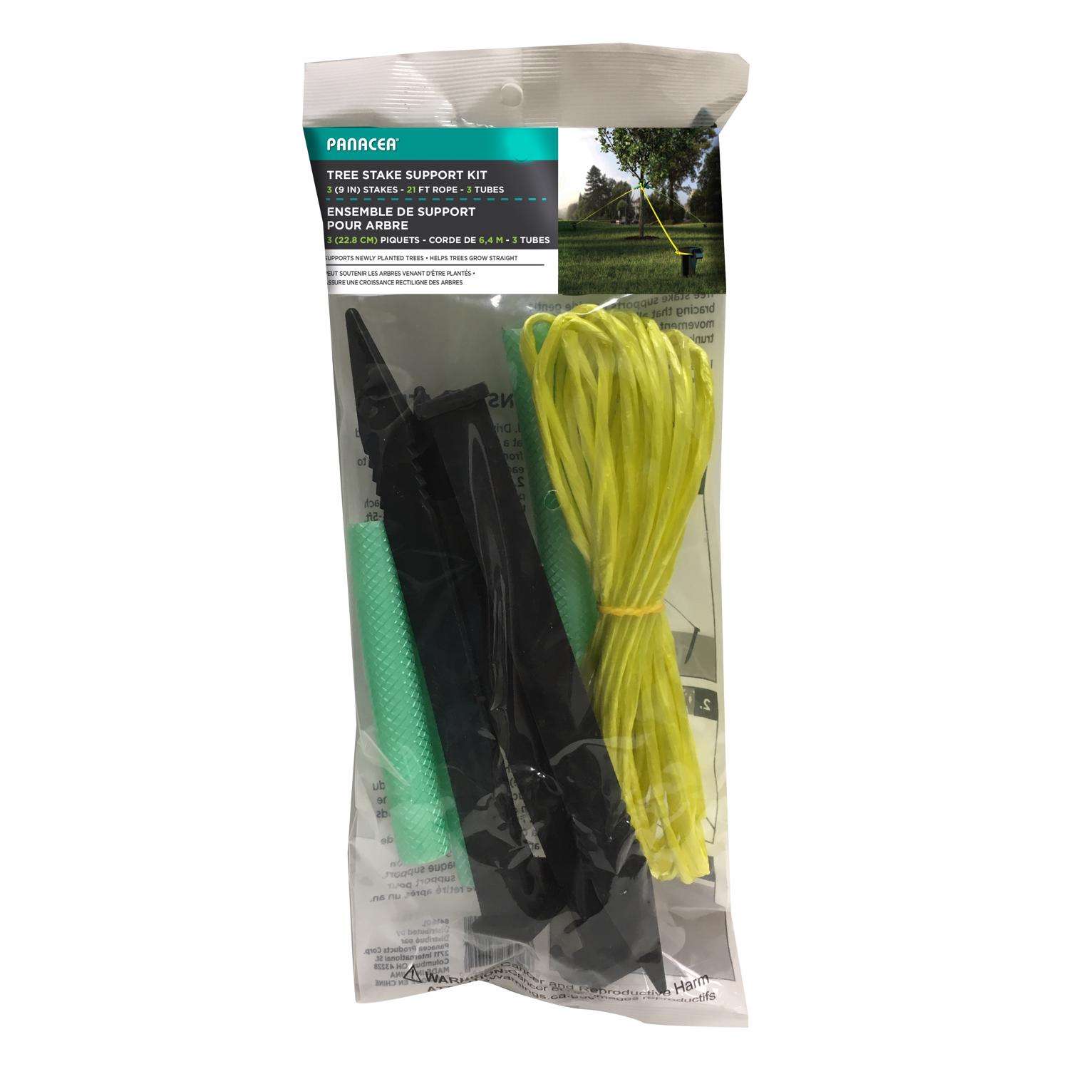 Panacea 9 in. H Black Plastic Tree Stake Kit - Ace Hardware