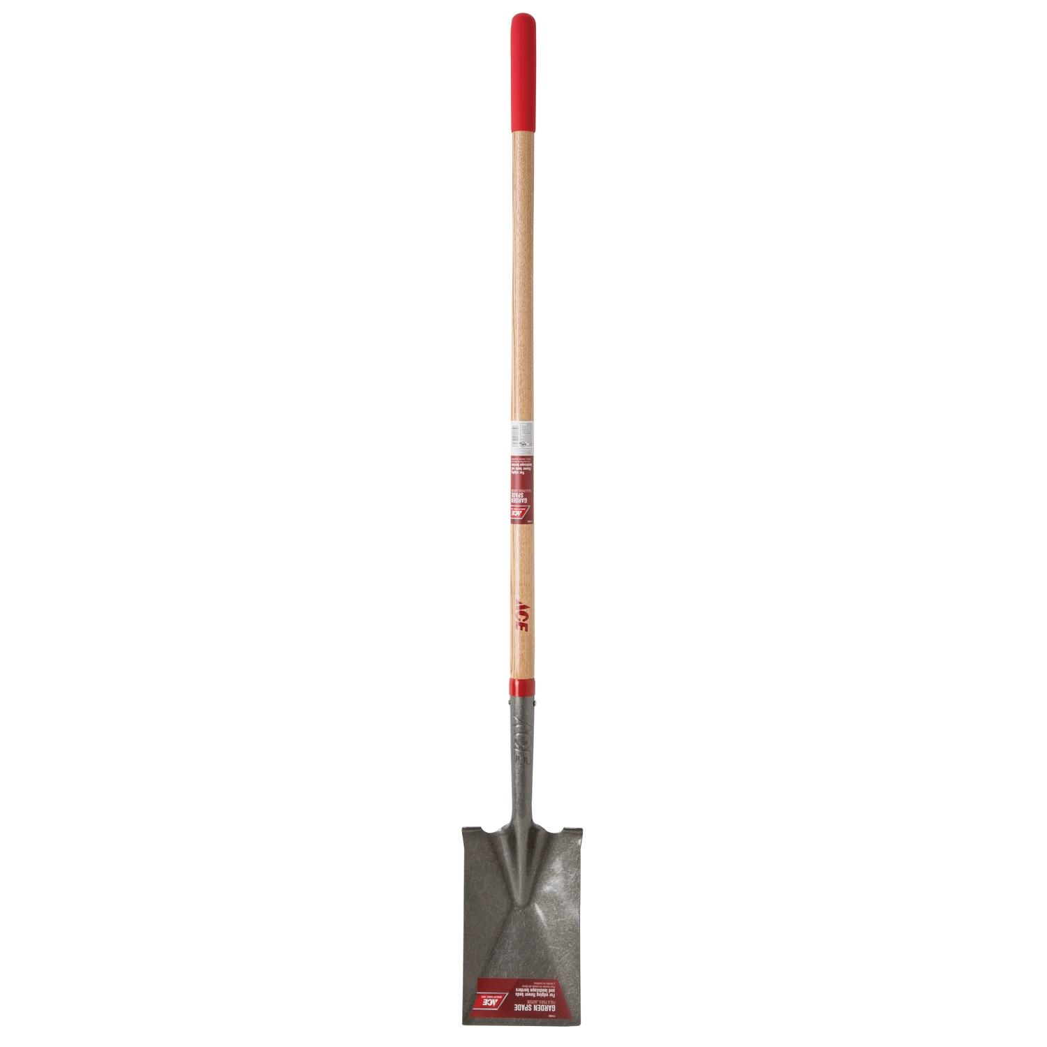 Ace 58 in. Steel Square Garden Spade Wood Handle Mfr# PES-LES-ACE - Ace ...