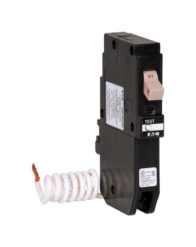 Eaton Cutler-Hammer 20 amps GFCI Single Pole Circuit Breaker w/Self ...