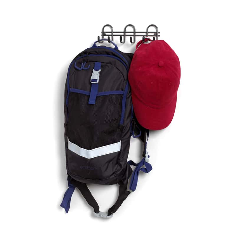 Spectrum 8 in. L Gray Steel Hook Rack 1 pk - Ace Hardware