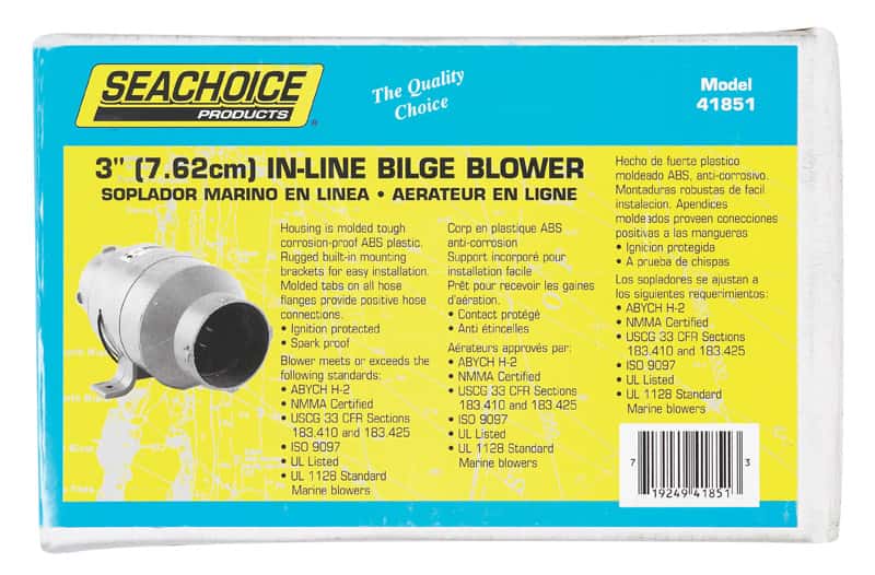 Seachoice ABS Plastic In-Line Bilge Blower - Ace Hardware