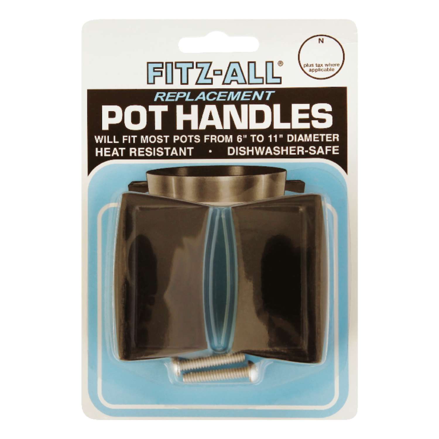 Fitz-All Plastic Replacement Pot Handles Black - Ace Hardware