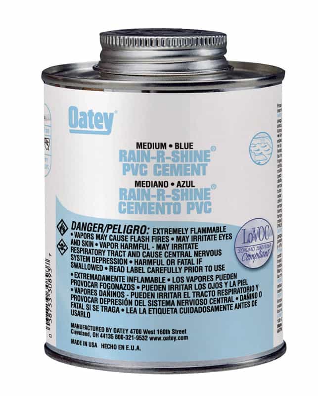 Oatey Rain-R-Shine Blue Cement For PVC 8 oz. - Ace Hardware